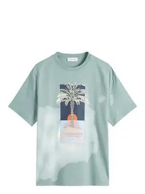 LANVIN Printed T-shirt - Vert De Gris