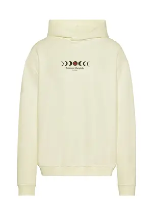 MAISON MARGIELA Logo-print Hoodie - Neutrals
