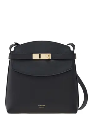 FERRAGAMO Ferragamo Hug Crossbody Bag Black