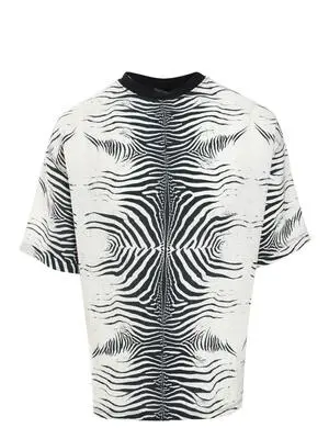 Roberto Cavalli Zebra-print T-shirt - White