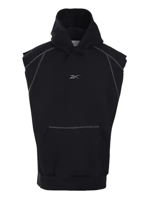 REEBOK Sleeveless Hooded T-shirt - Black