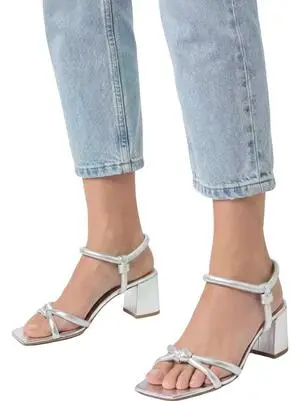GIANVITO ROSSI 55mm Juno Sandals - Silver