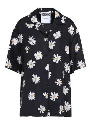 Moschino Floral-print Shirt - Black