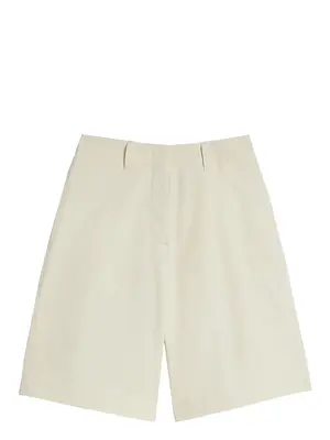 JIL SANDER Cotton Shorts - Neutrals