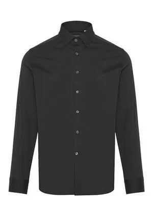 Corneliani Poplin Shirt - Black