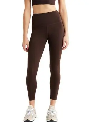 Zella Live In High Waist 7/8 Leggings - Brown Mole