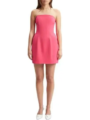 Bardot Karoline Strapless Minidress - Hot Pink