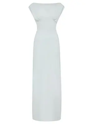 Paris Georgia Raina Dobby Maxi Dress - Light Blue