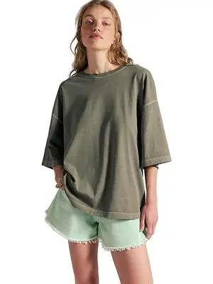 Free People We The Free Perfect Oversized Tee - Summer Pine