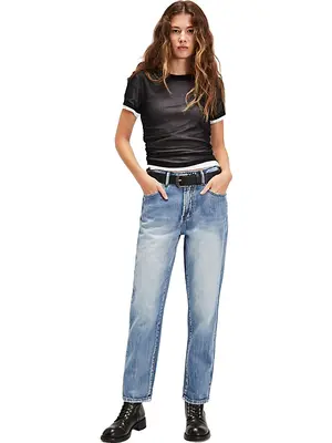 ONETEASPOON High-waist Slims Jeans - Blue Summer