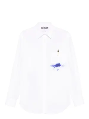 Moschino Pen-print Shirt - White