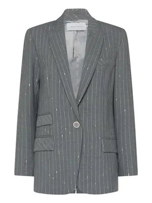 SIMONA CORSELLINI Single-breasted Blazer - Grey