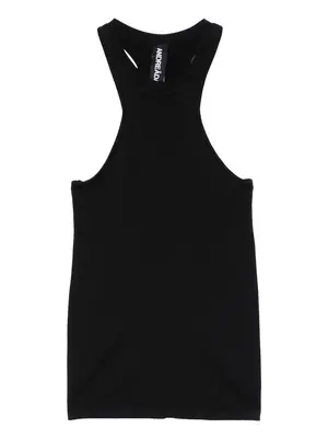 ANDREĀDAMO Fine Ribbed Tank Top - Black