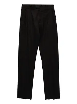 Martine Rose Striped Straight-leg Trousers - Black
