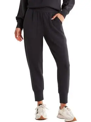 Zella Soft Luxe High Waist Joggers - Black