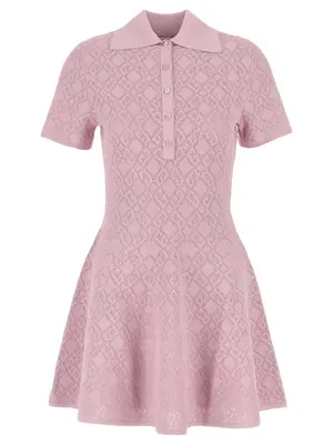 Givenchy Monogram-jacquard Dress - Pink