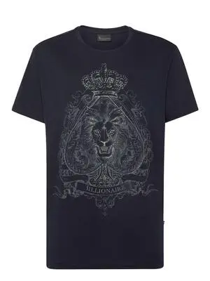BILLIONAIRE Logo-print T-shirt Blue