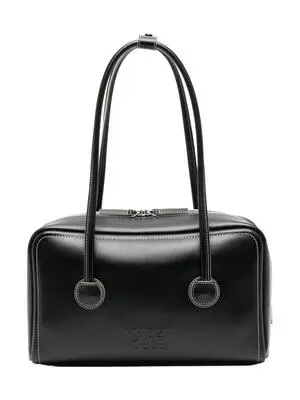 MARGESHERWOOD Soft Boston Shoulder Bag Black