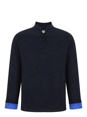 Shanghai Tang Silk-lined Jumper - Blue