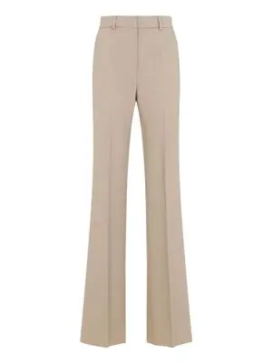 Sportmax Virgin Wool Trousers - Neutrals