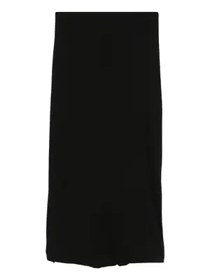 JIL SANDER Crepe Midi Skirt - Black