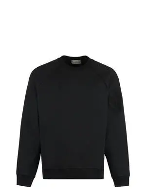 Stone Island Cotton Crew-neck Sweatshirt - Black
