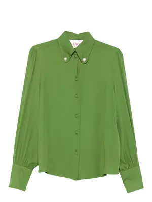 Valentino Garavani Silk Blouse - Green