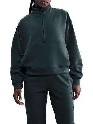 Nike 24.7 Dri-fit Oversized Half-zip Top - Seaweed