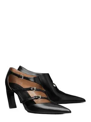 Tory Burch Multi-Buckle Pointed Toe Pumps Nero