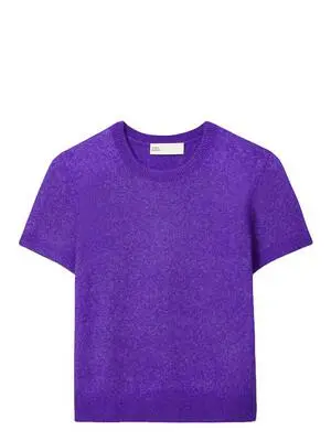 Tory Burch Cashmere Silk T-shirt - Royal Purple