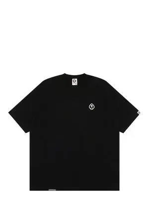 AAPE BY *A BATHING APE Logo Appliqué Cotton T-shirt - Black
