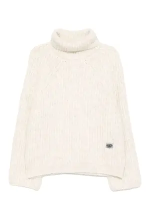 GROUND ZERO Ground Zero Roll-neck Jumper White