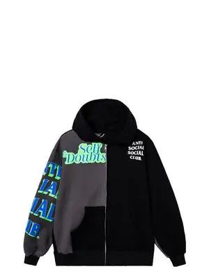 ANTI SOCIAL SOCIAL CLUB Block Hoodiein - Black/grey