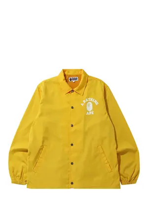 BAPE College Coach Jacket - Yellow