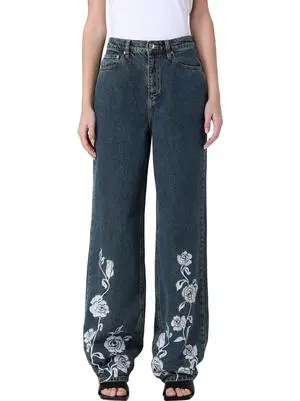 ROTATE BY BIRGER CHRISTENSEN Wide Leg Jeans - Blue