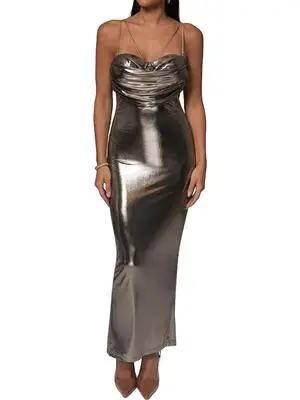 JLUXLABEL Visions Of You Sleeveless Maxi Dress - Gold