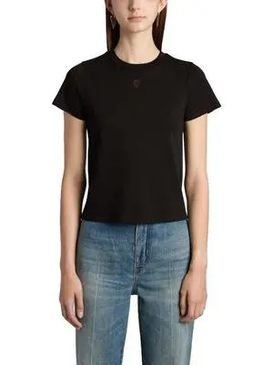 Alexander McQueen Embroidered Skull T-shirt - Black