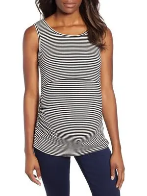 ANGEL MATERNITY Maternity Nursing Tank - Navy