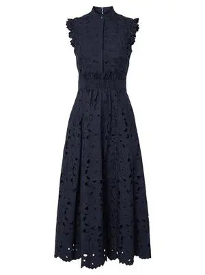 Erdem Lace Midi Dress - Blue