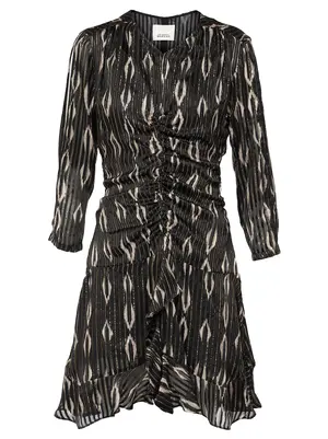 Isabel Marant Octavia Snake-effect Mini Dress - Multicoloured