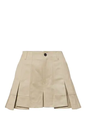 Sacai Cotton Shorts - Beige