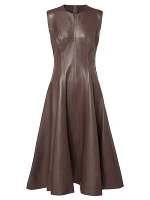 Norma Kamali Grace Midi Dress - Brown