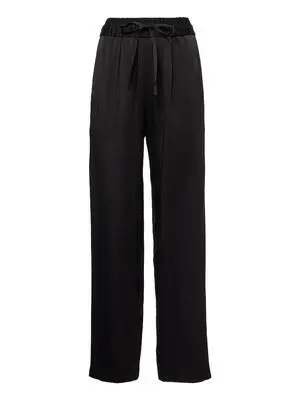 Isabel Marant Étoile Kendry Satin Wide-leg Pants - Black