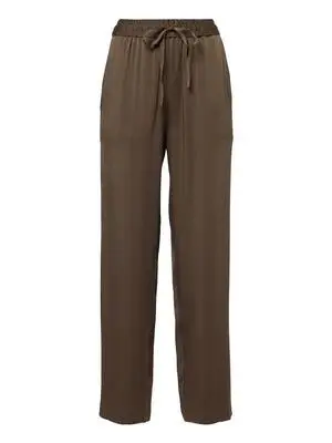 Isabel Marant Étoile Kendry Satin Wide-leg Pants - Brown
