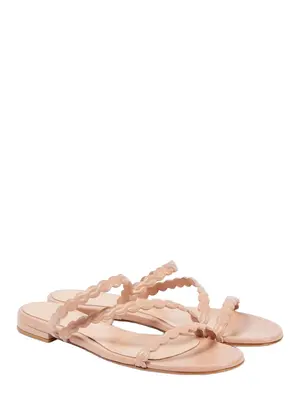GIANVITO ROSSI Leather Sandals - Pink