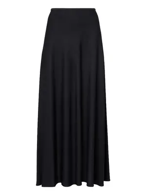JIL SANDER Pleated Midi Skirt - Black