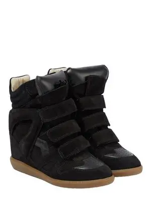 Isabel Marant Étoile Bekett Suede Sneakers - Black