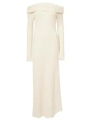 Isabel Marant Étoile Ormany Jersey Bouclé Maxi Dress - Beige