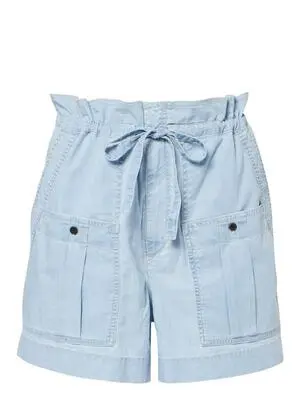 MARANT ETOILE Valdina Cotton Shorts - Blue