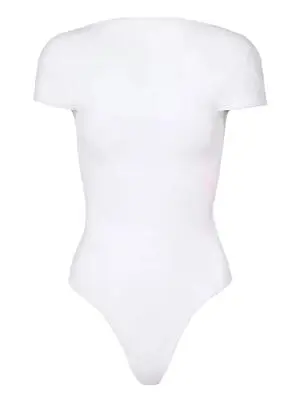 Khaite Basile Jersey Bodysuit - White